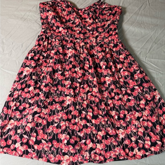 LC Lauren Conrad | Dresses | Lc Lauren Conrad Cherry Print Dress Red ...
